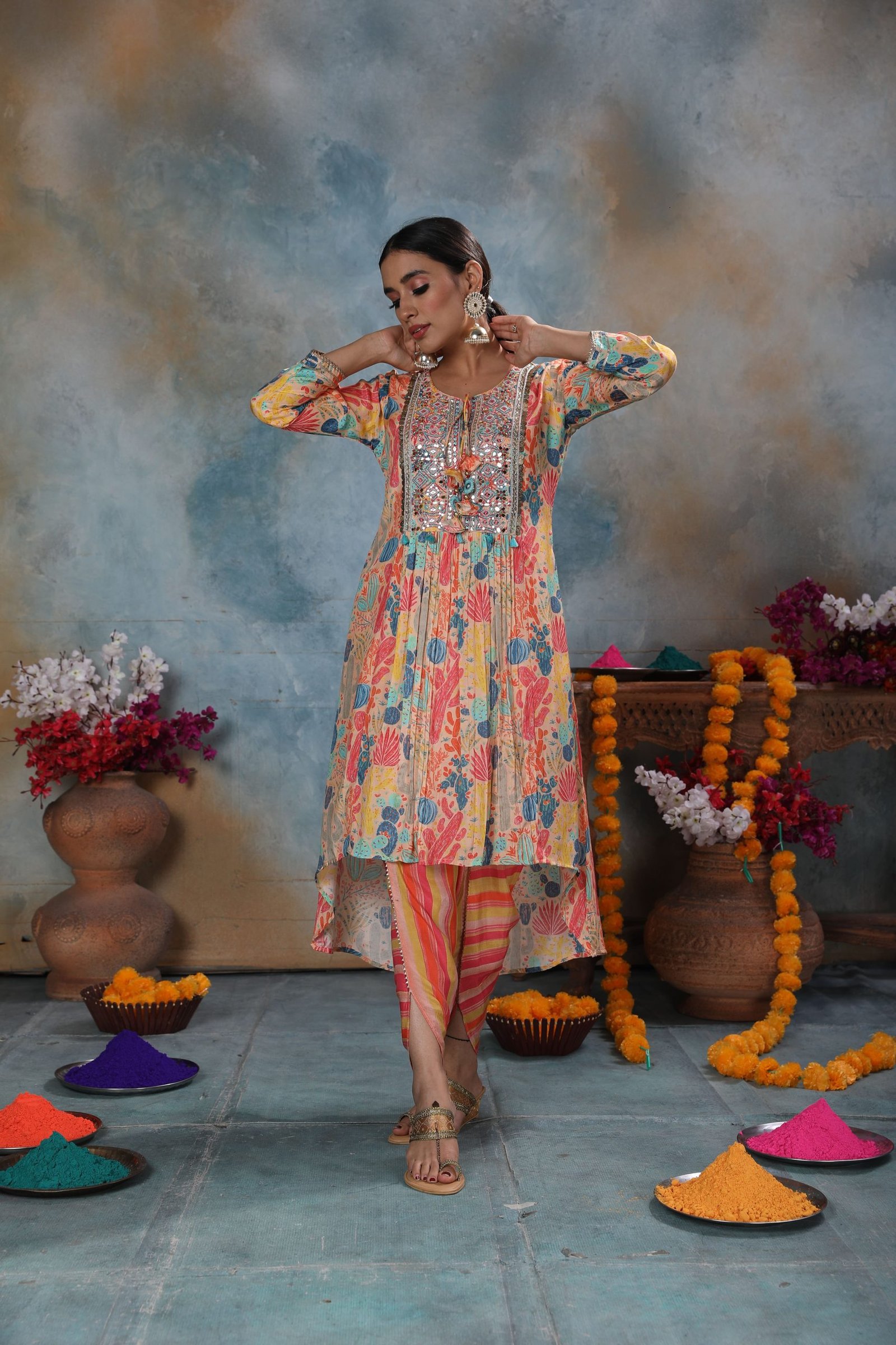 PRINTED CO-ORD SET – Tankhi Designs